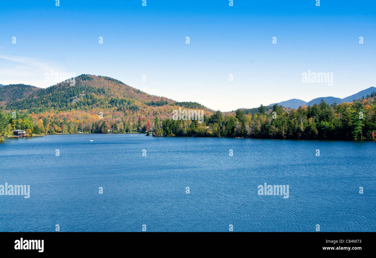 Fall in the Adirondack Mountains around Lake Placid, Keene, North Elba ...