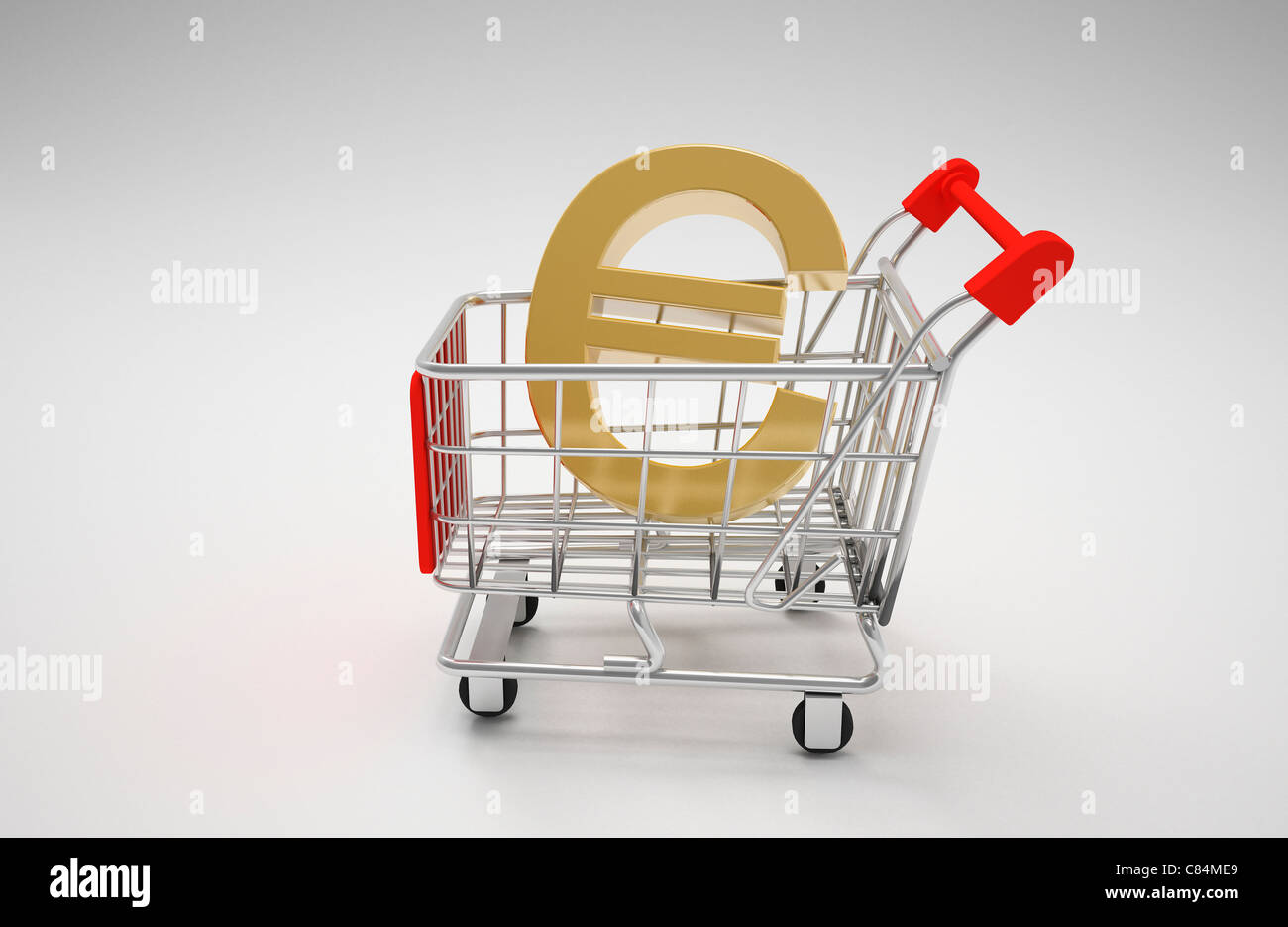 A euro mark in a cart Stock Photo - Alamy