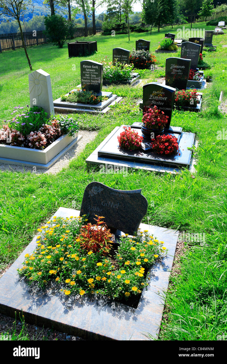 Tombstone On German Cemetery Stock Photos & Tombstone On German ...