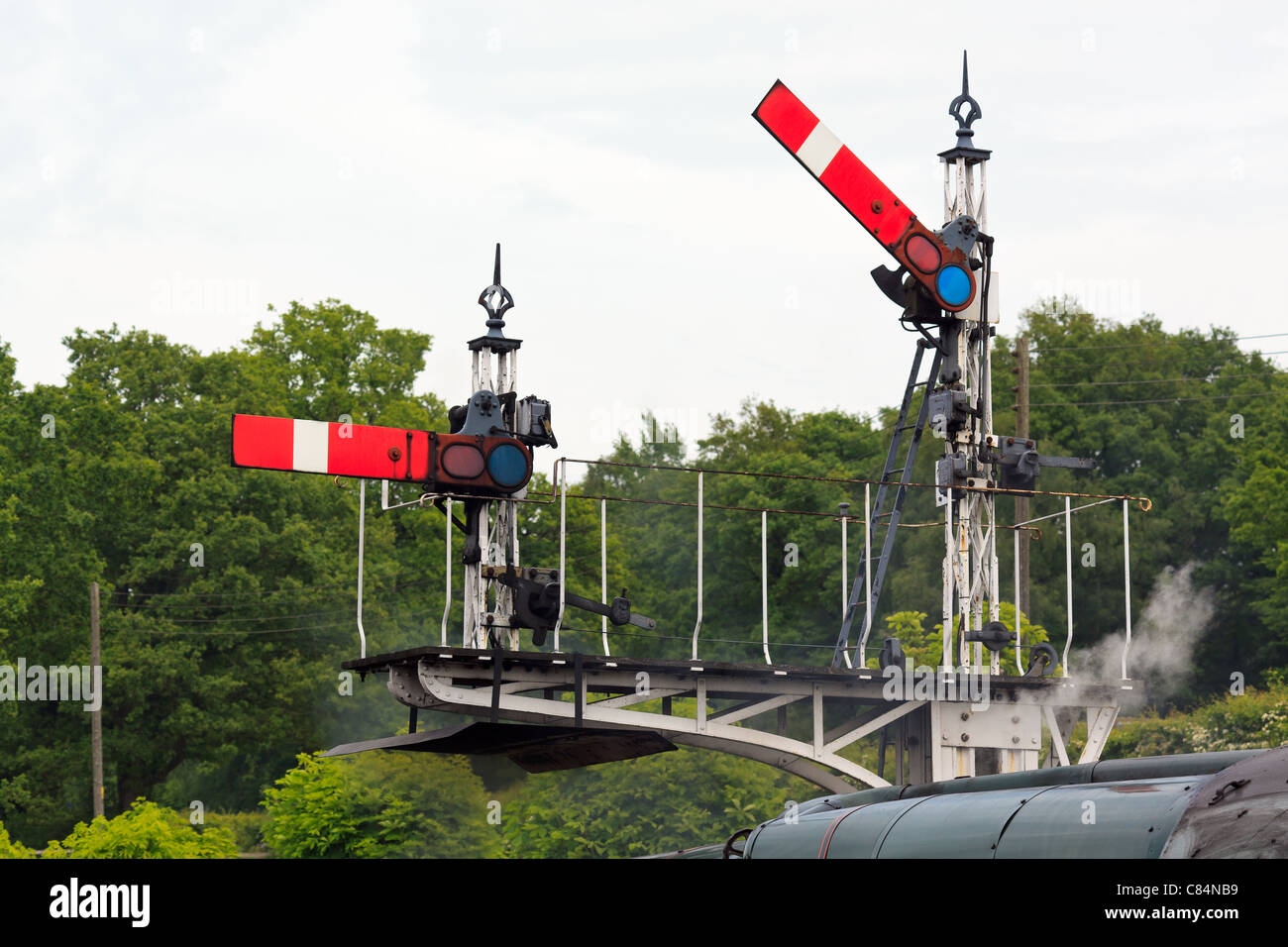 Old railway signals hi-res stock photography and images - Alamy