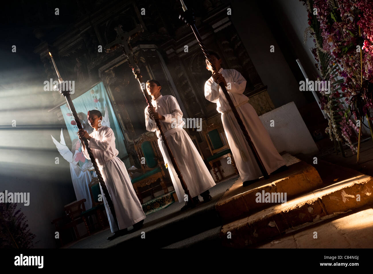 Catholic altar boy's cross hi-res stock photography and images - Alamy