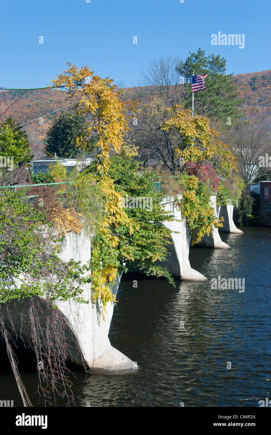 Bridge Flowers Shelburne Falls Massachusetts Stock Photos & Bridge ...