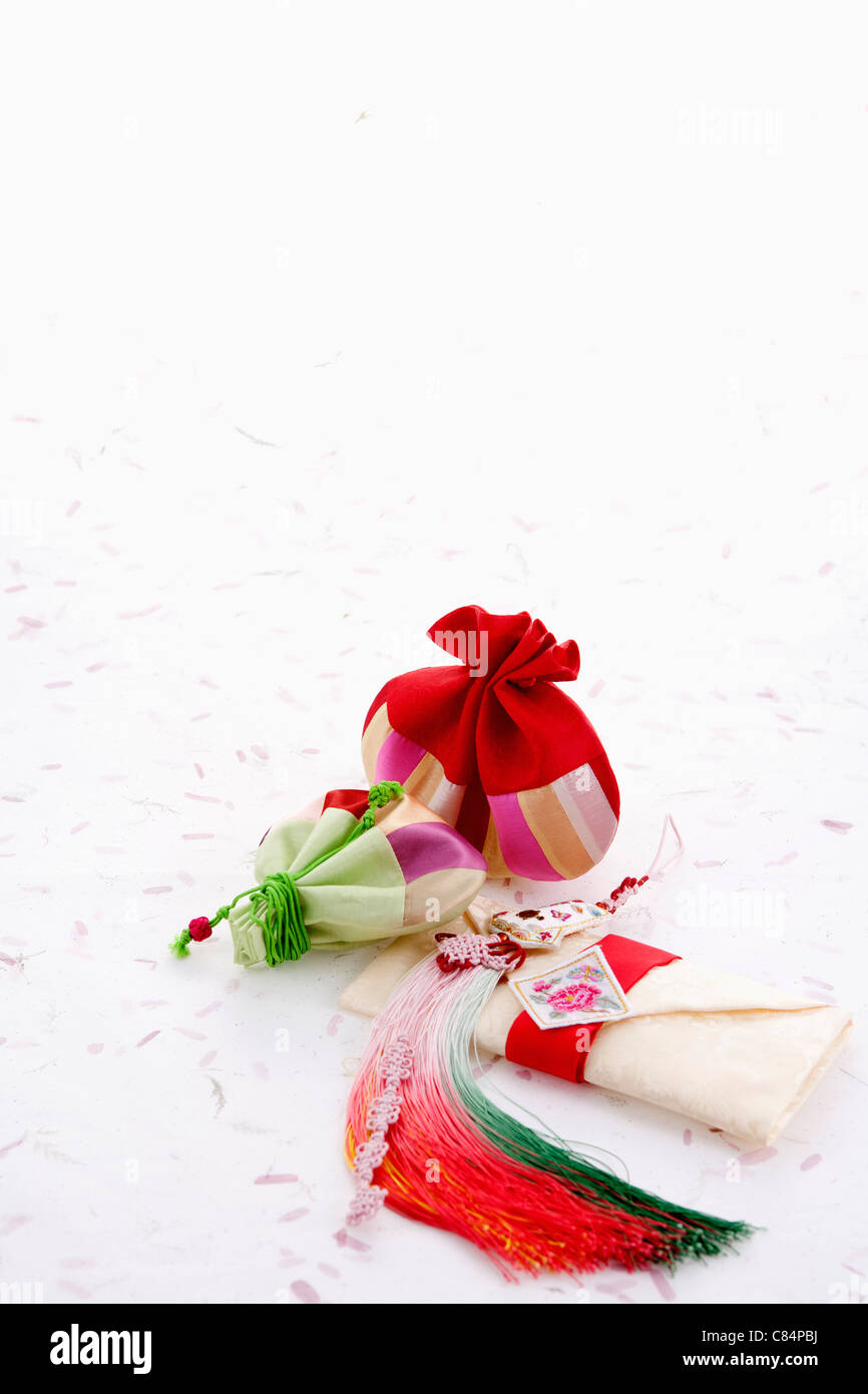 Traditional lucky bags, clothes accessory, and envelope Stock Photo - Alamy