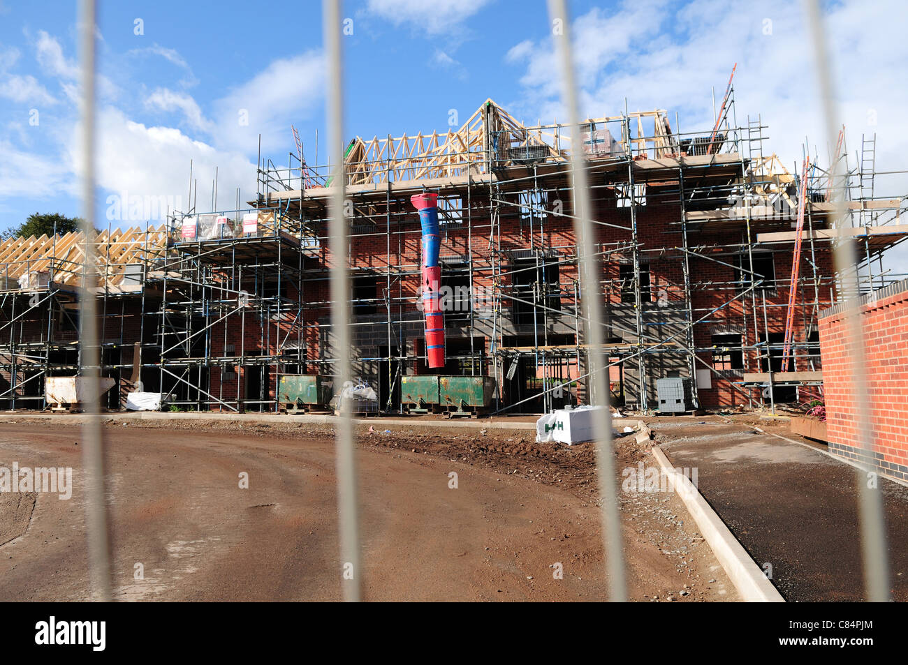 Construction Site .New Build British Homes Stock Photo - Alamy