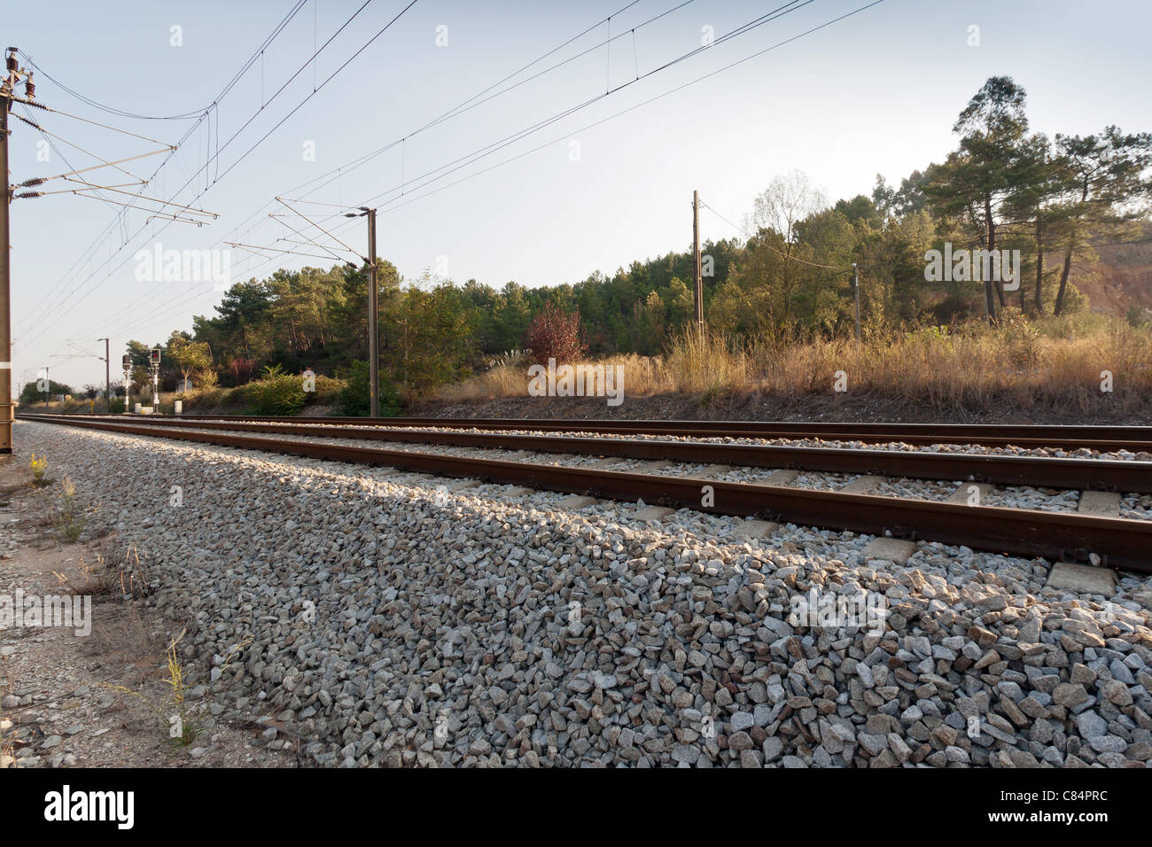 Train Tracks Side View
