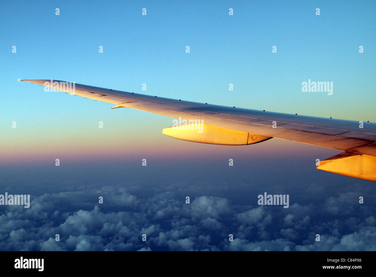 View from an airplane in flight Stock Photo - Alamy