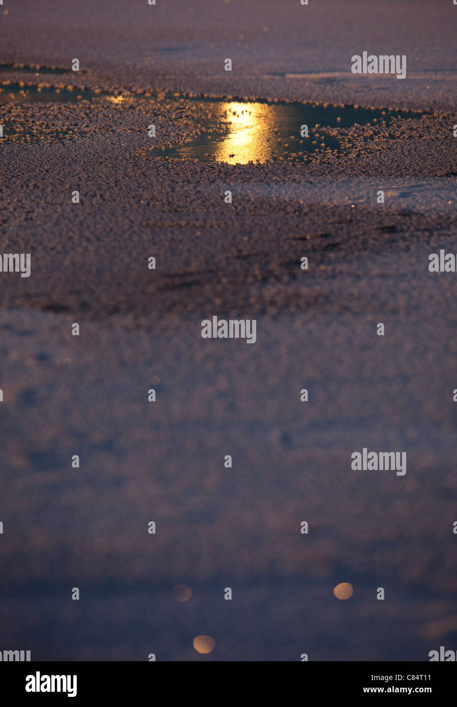 Light reflecting from ice surface Stock Photo - Alamy