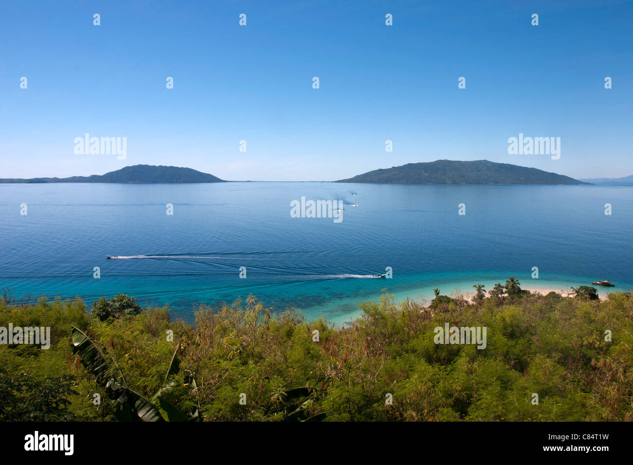 Madagascar seascape from Nosy Tanikely isle in indian Ocean Africa ...