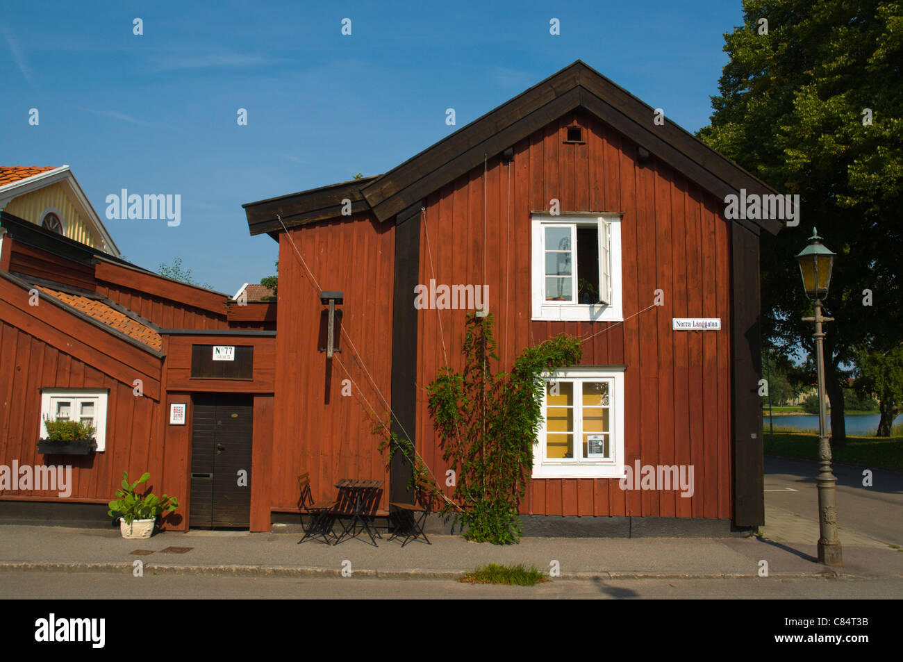 Norra Långgatan street Kalmar city Småland southern Sweden Europe Stock ...
