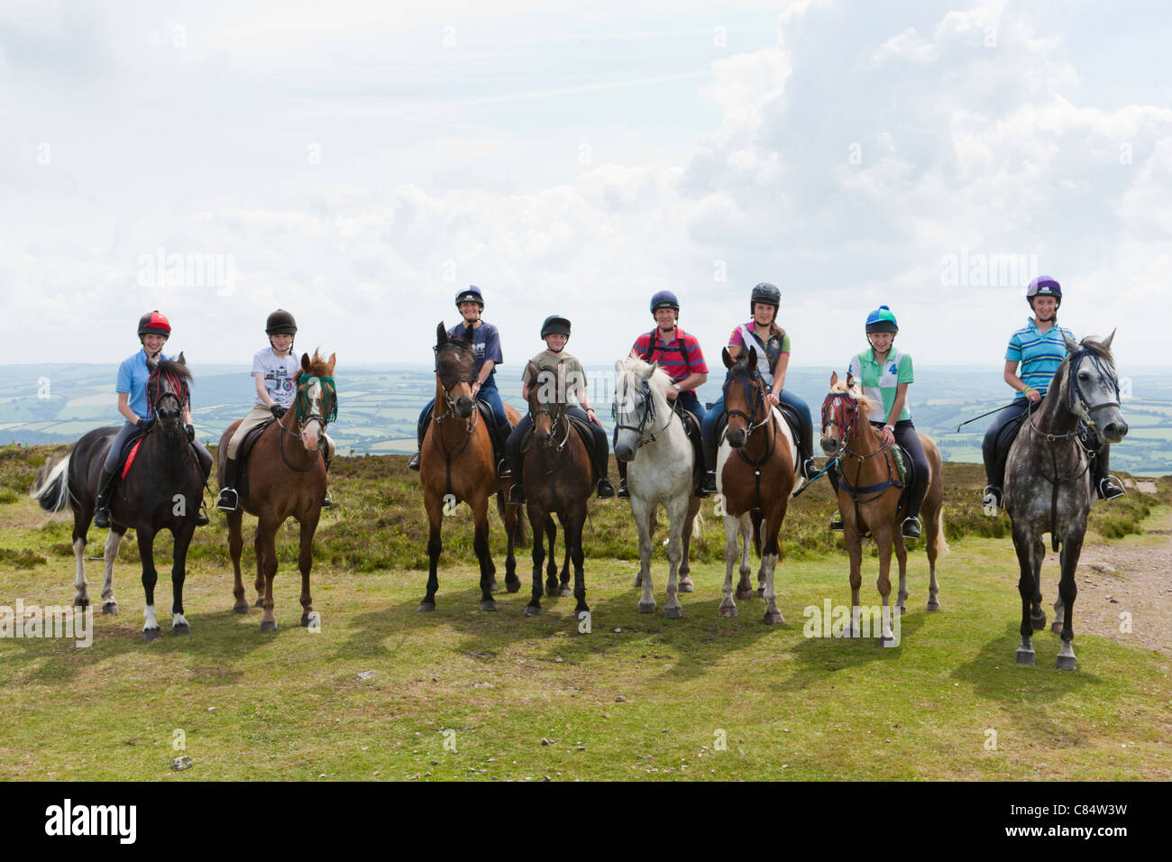 Group of horse riders hi-res stock photography and images - Alamy