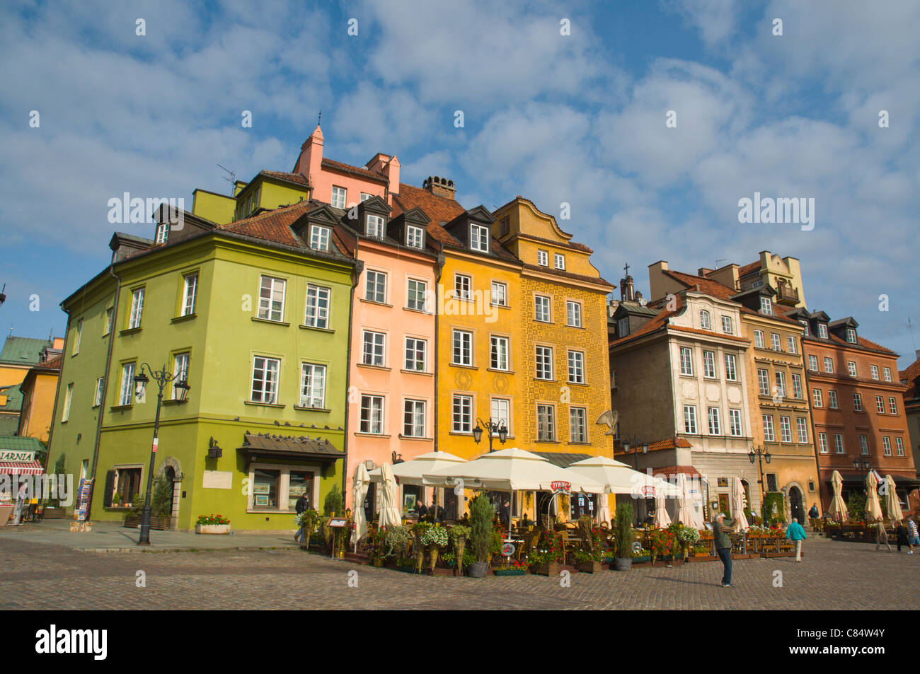 Plac Zamkowy the Castle Square old town Warsaw Poland Europe Stock ...