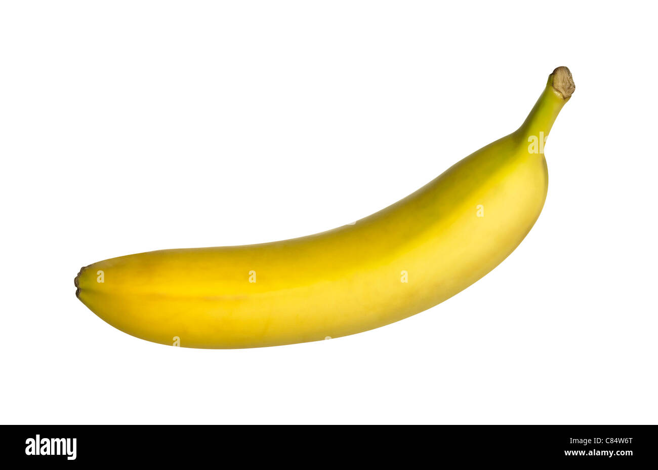 fresh yellow banana isolated on white, with clipping path Stock Photo ...