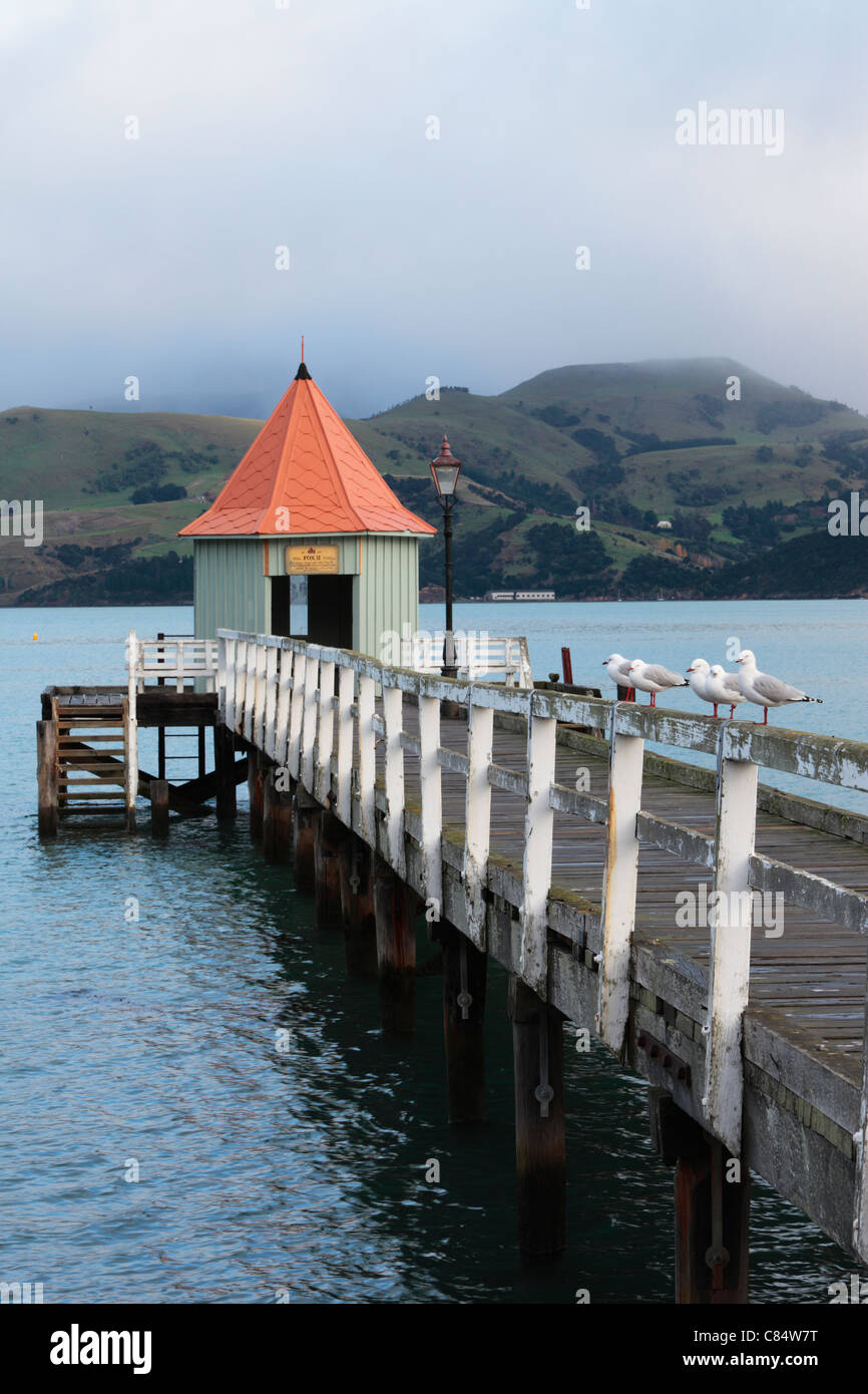 Akaroa wharf hi-res stock photography and images - Alamy