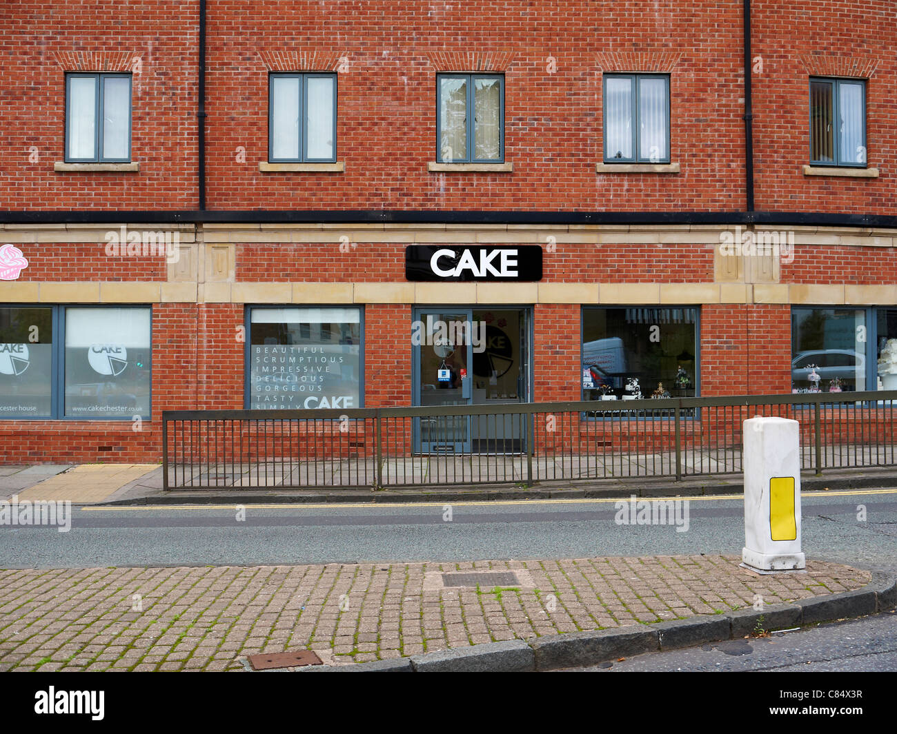 Cake shop in Chester Cheshire UK Stock Photo - Alamy
