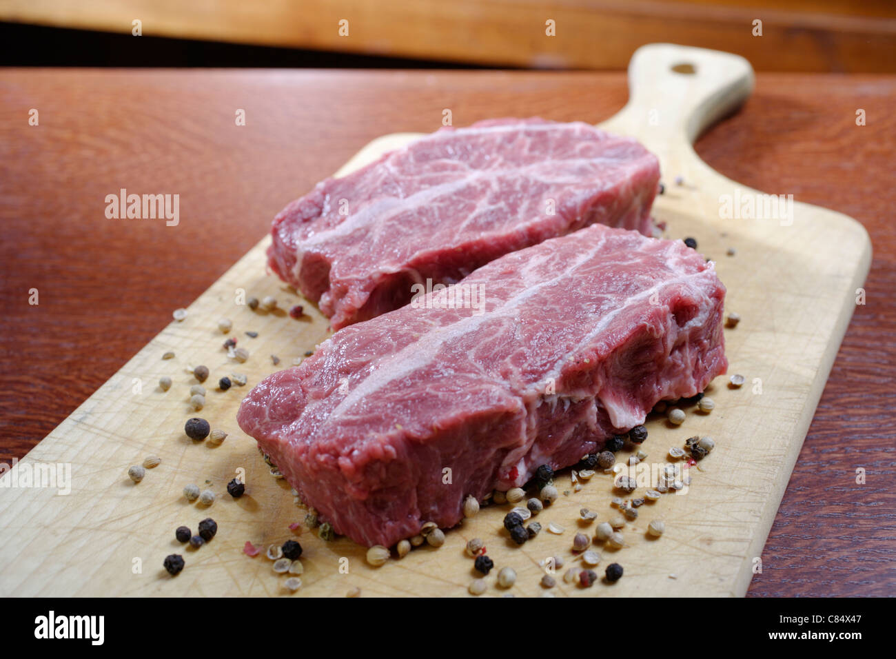 Top Blade Steak raw Stock Photo - Alamy