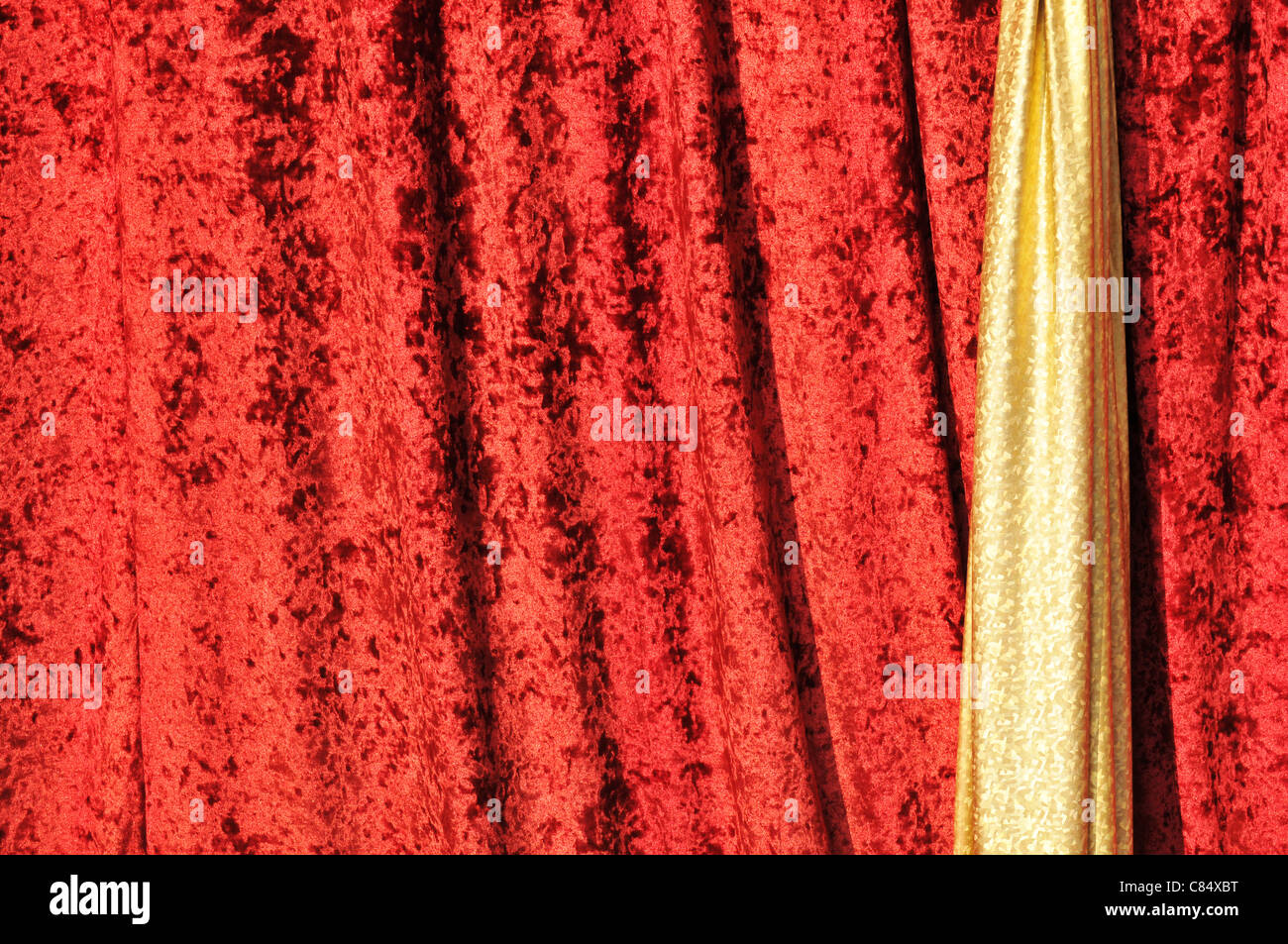 Red drapery hanging hi-res stock photography and images - Alamy