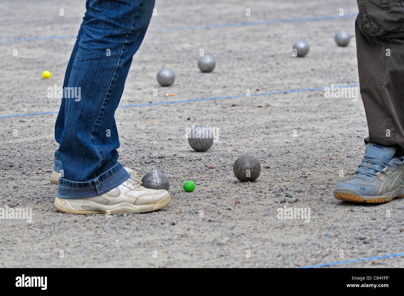 Game with metal balls hi-res stock photography and images - Alamy