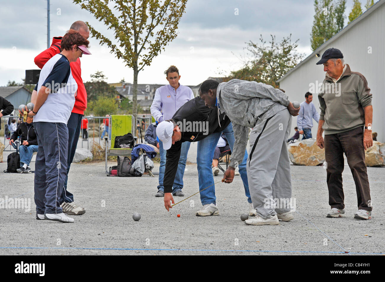 French Petanque Championships,Parthenay,Deux-Sevres,France Stock Photo ...