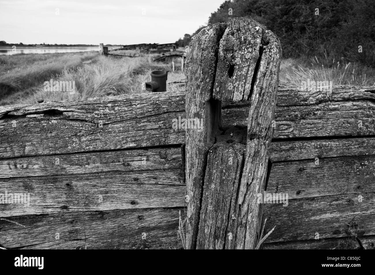 Purton Hulks ship graveyard on the banks of the River Severn in ...