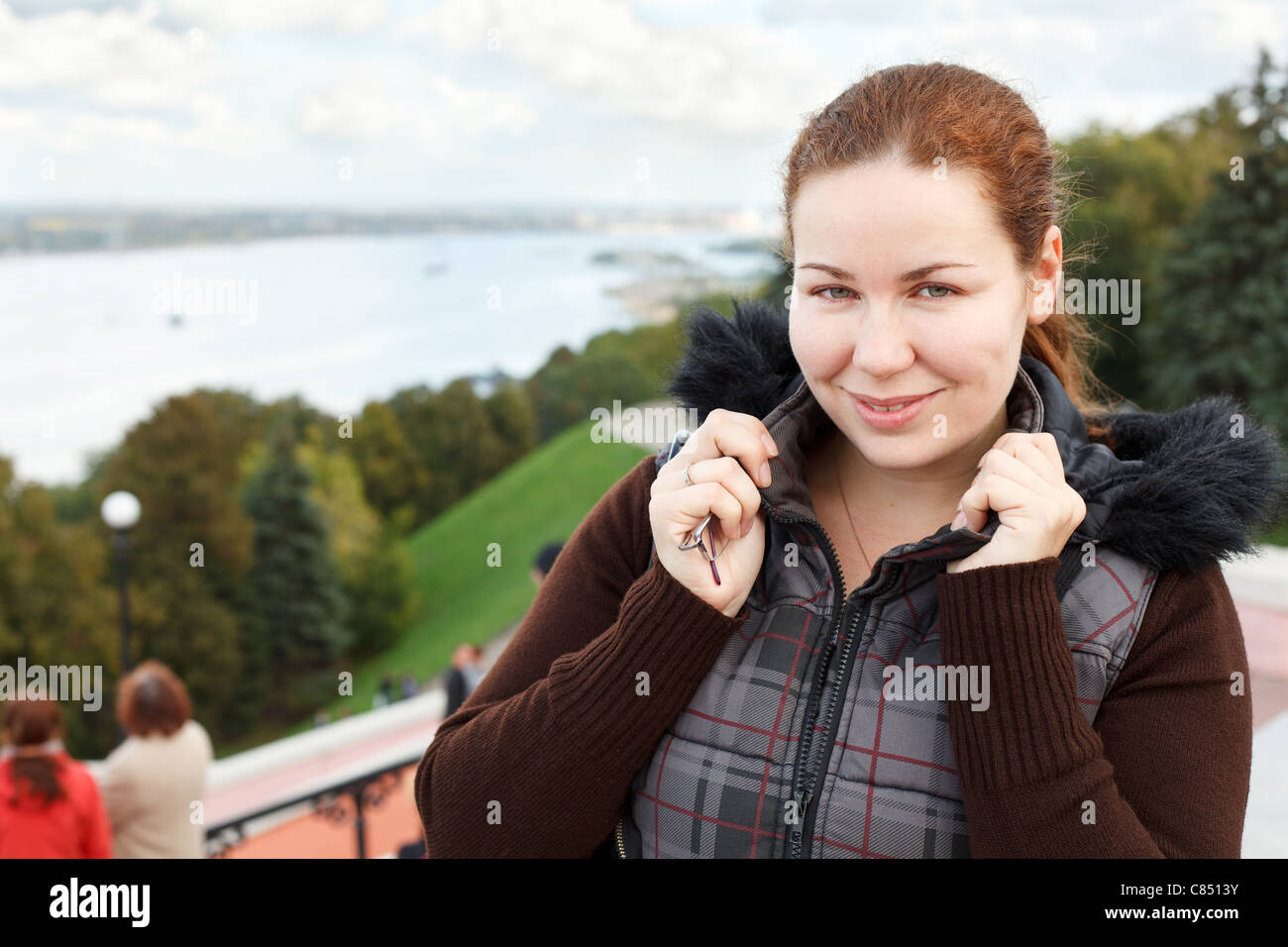 Beautiful russian young brunette woman hi-res stock photography and ...