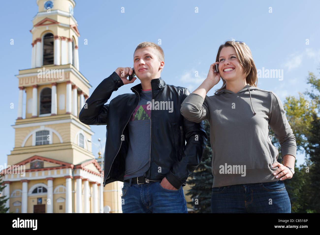 Two russian man talking hi-res stock photography and images - Alamy