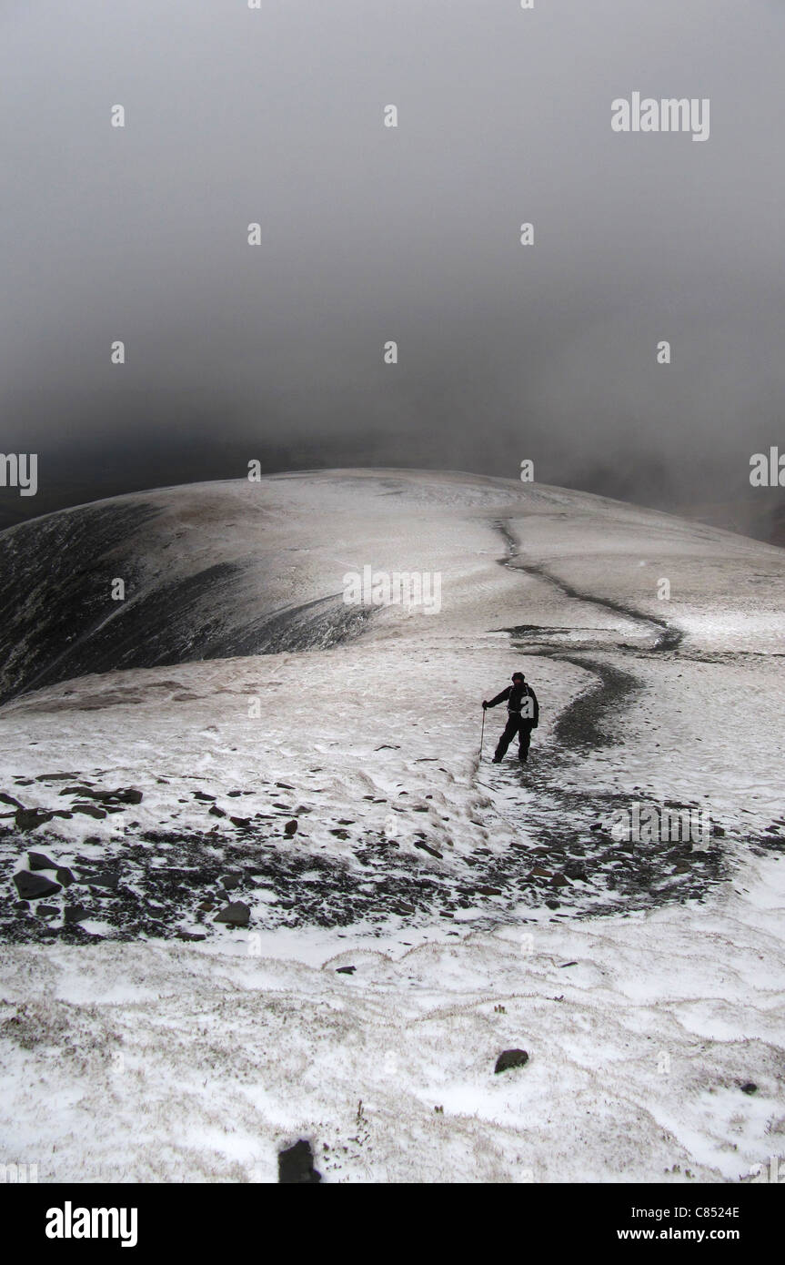 lone mountain walker Stock Photo - Alamy