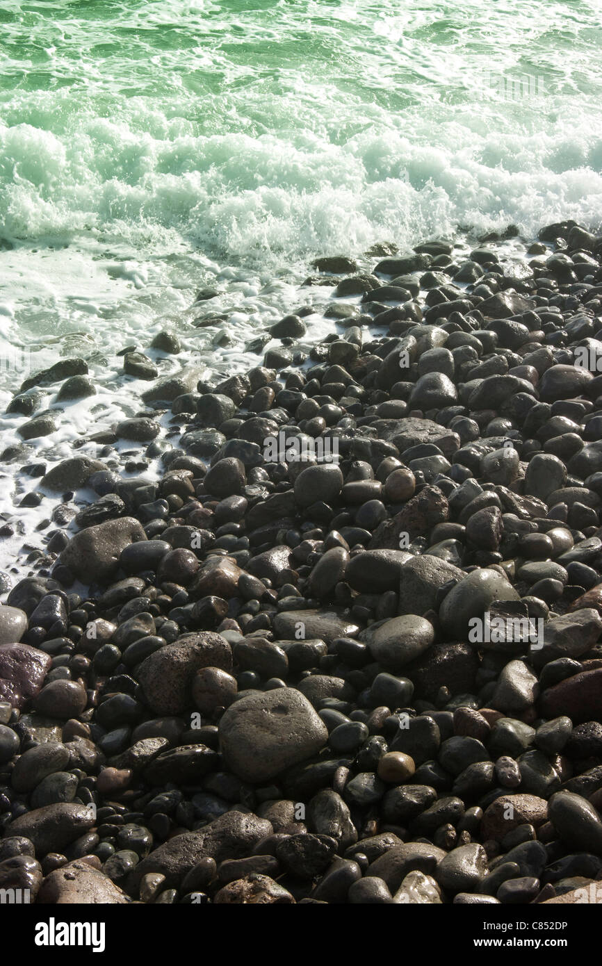 stones by sea shore Stock Photo - Alamy