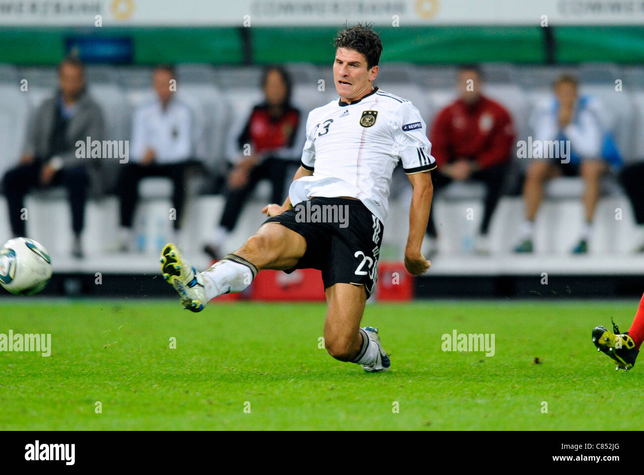 Qualification match for the European Football Championship in Poland ...