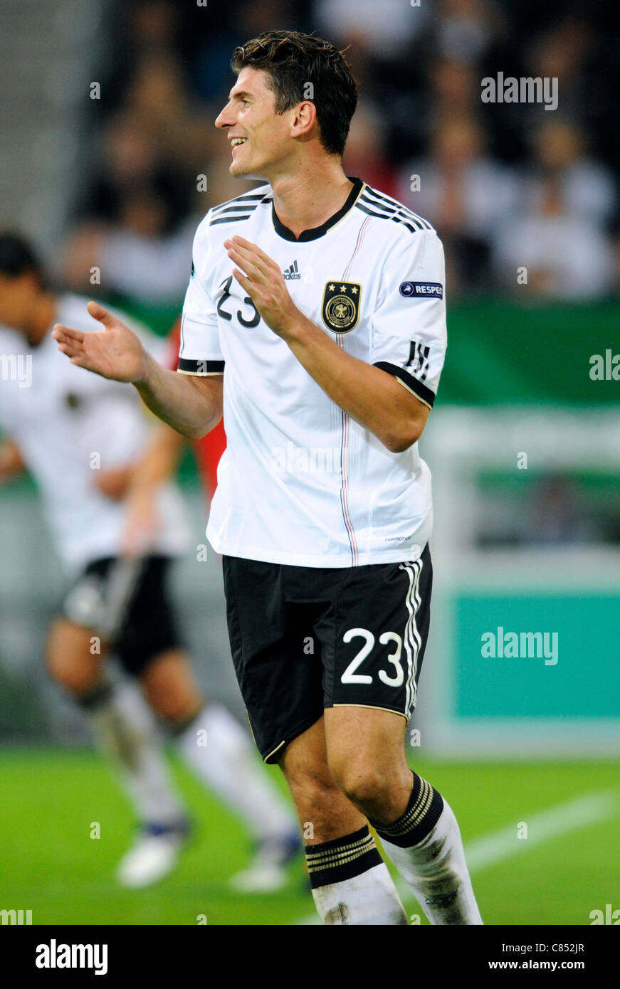 Qualification match for the European Football Championship in Poland ...