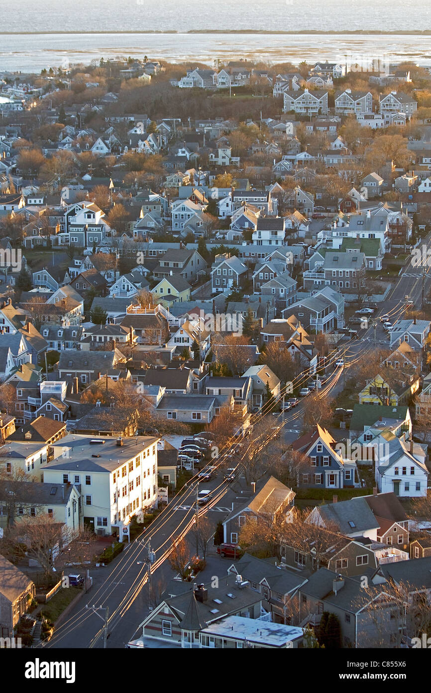 A view of Provincetown, Cape Cod, from above Stock Photo - Alamy