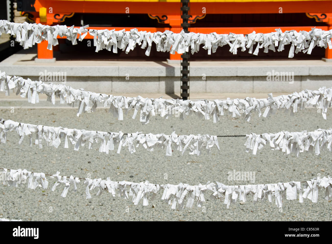Omikuji are random fortunes written on strips of paper at Shinto ...