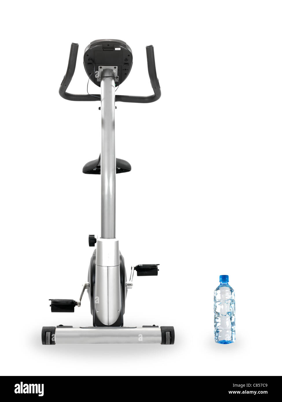 An exercise bike isolated against a white background Stock Photo - Alamy