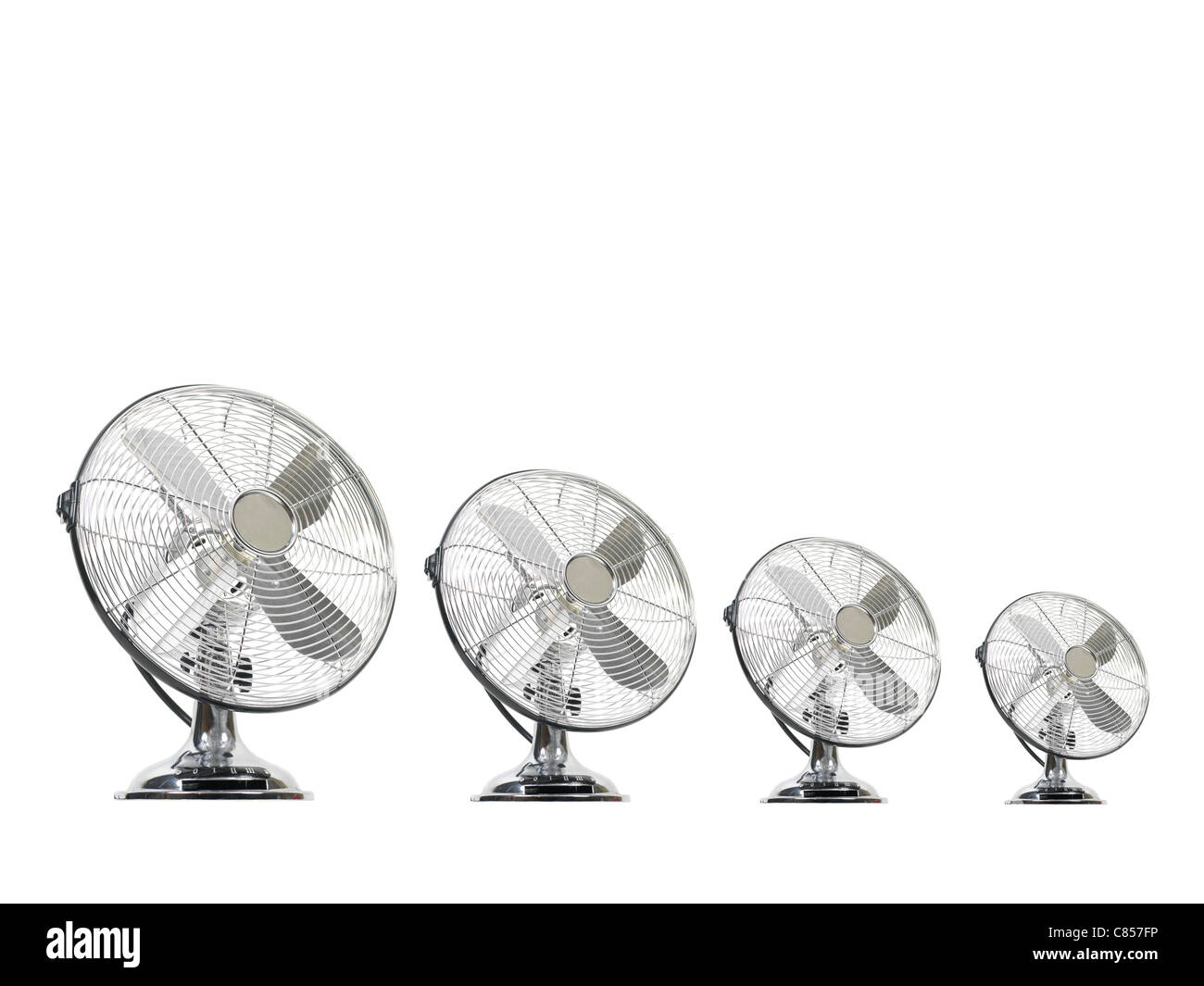 An electric fan isolated on white Stock Photo - Alamy