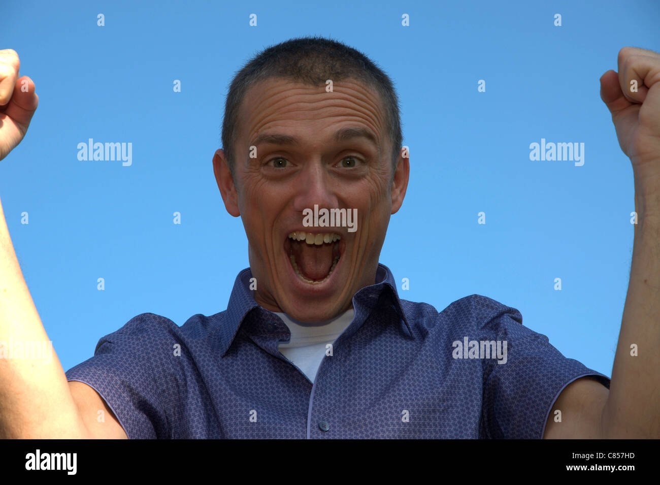 Young coach screaming Stock Photo - Alamy