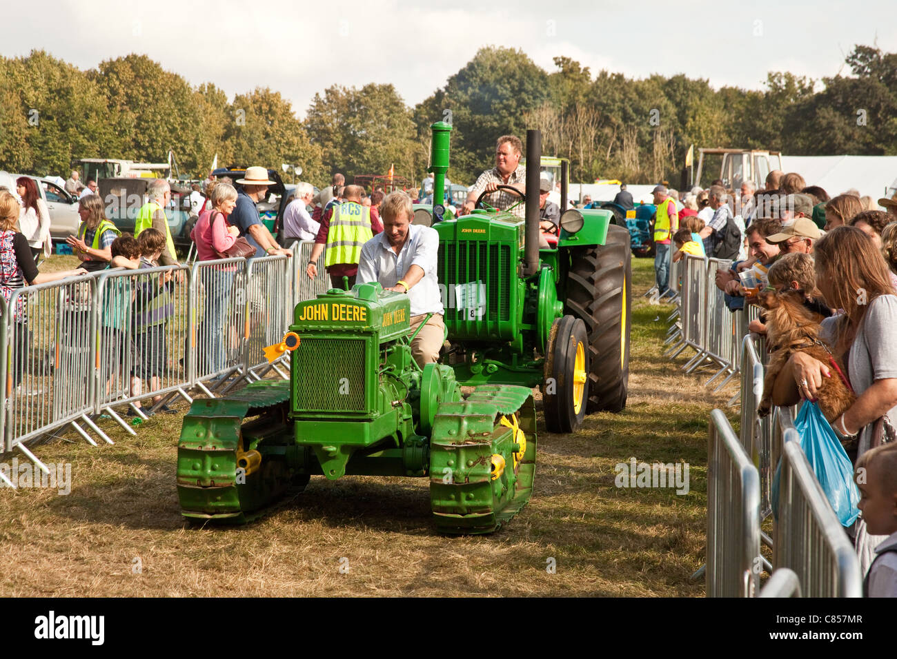 Vintage tractor on display at the Alresford Show 2011, Hampshire ...