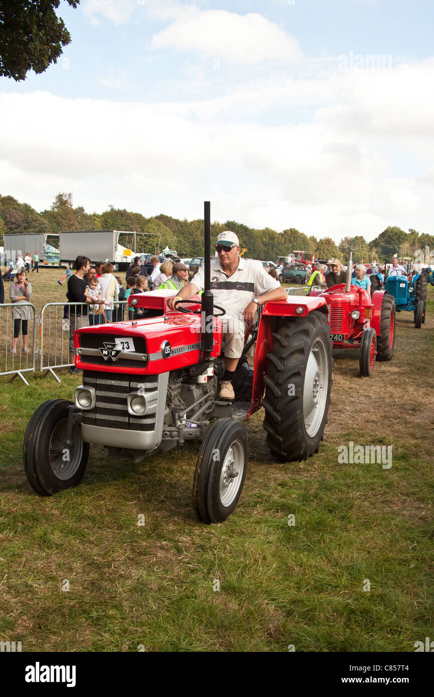 Vintage tractor on display at the Alresford Show 2011, Hampshire ...