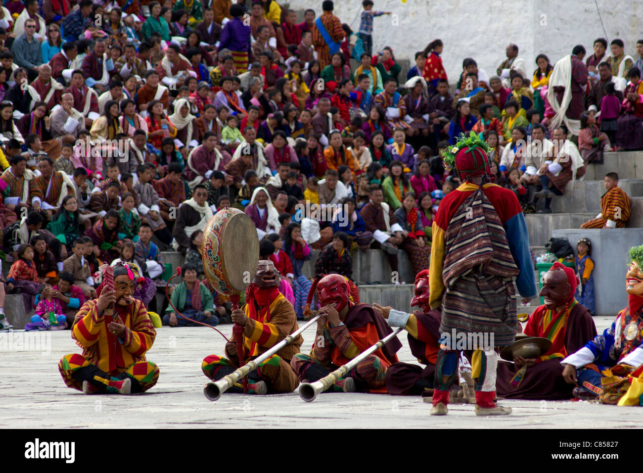 Cultural show at Thimphu festival Stock Photo - Alamy