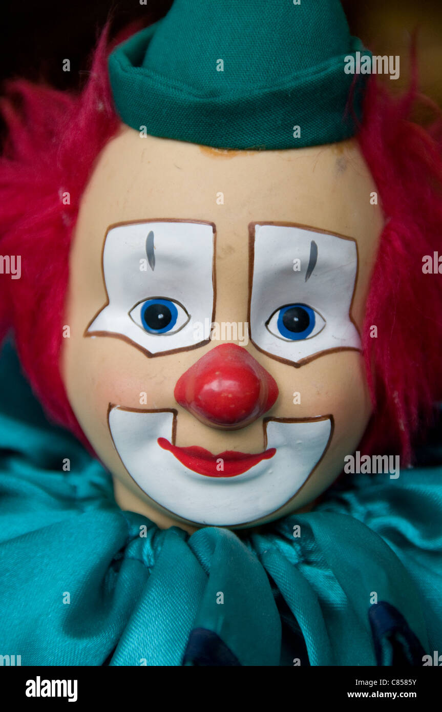 Brightly coloured toy clown Stock Photo - Alamy