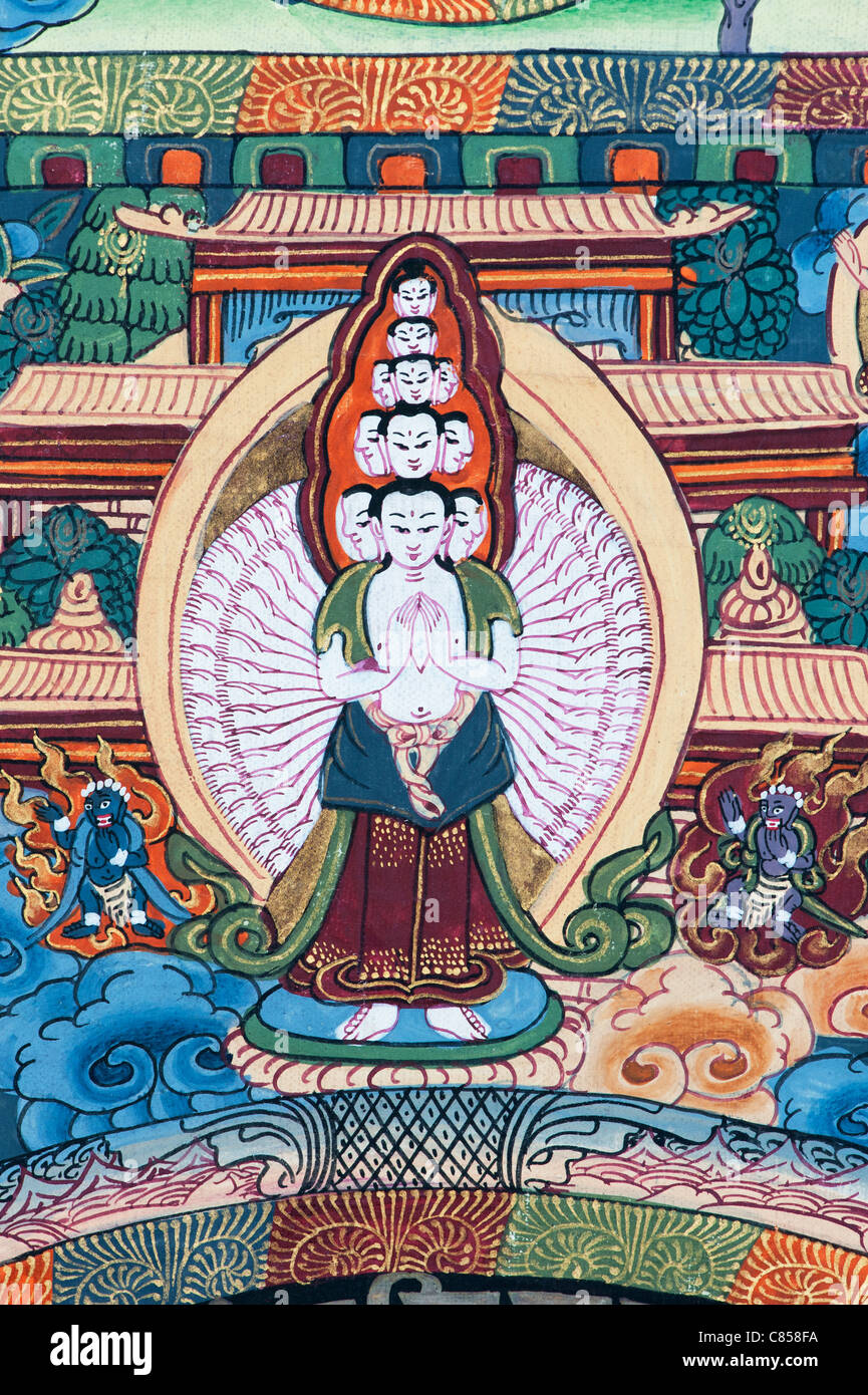 Traditional thangka painting hi-res stock photography and images - Alamy