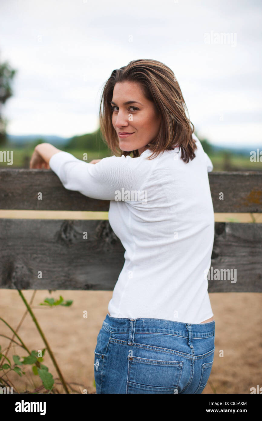 Woman, Oregon, USA Stock Photo - Alamy