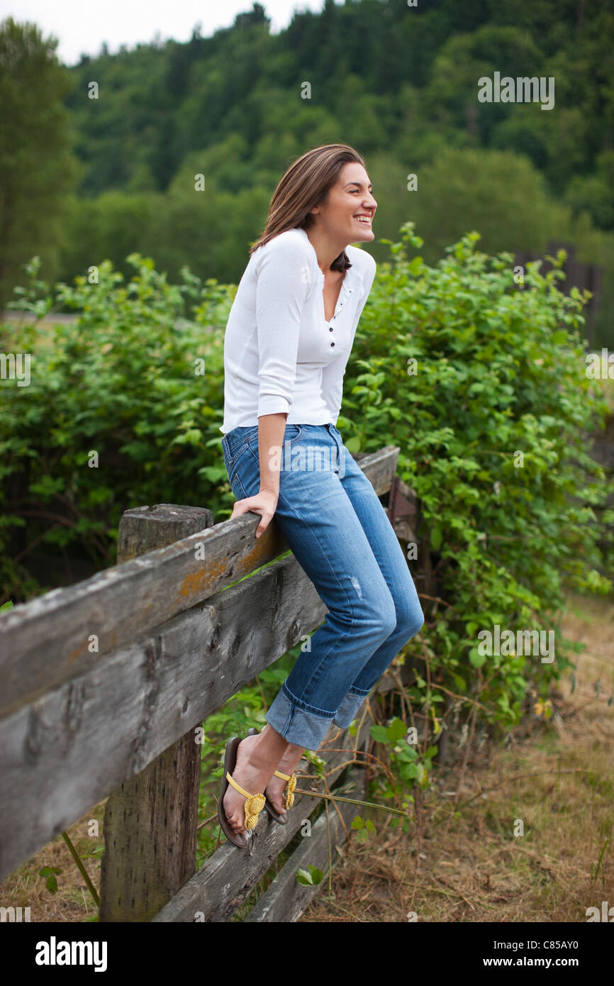 Woman, Oregon, USA Stock Photo - Alamy