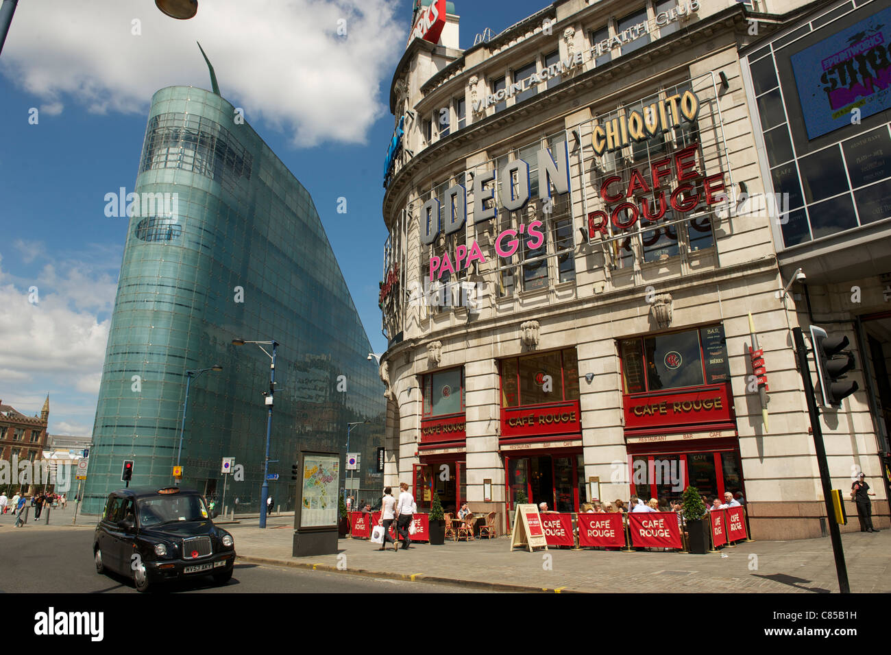 MANCHESTER'S URBIS MUSEUM AND PRINTWORKS ENTERTAINMENT COMPLEX Stock ...