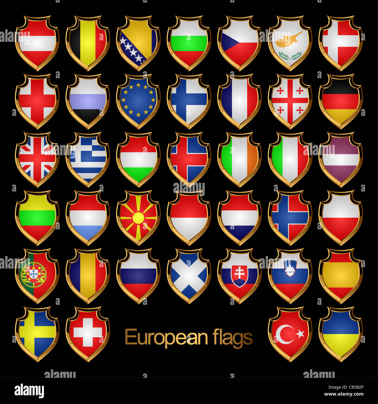 Eu flags hi-res stock photography and images - Alamy