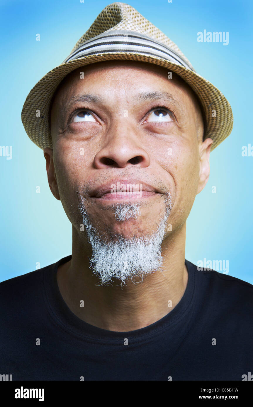 African man face 60 years old hi-res stock photography and images - Alamy