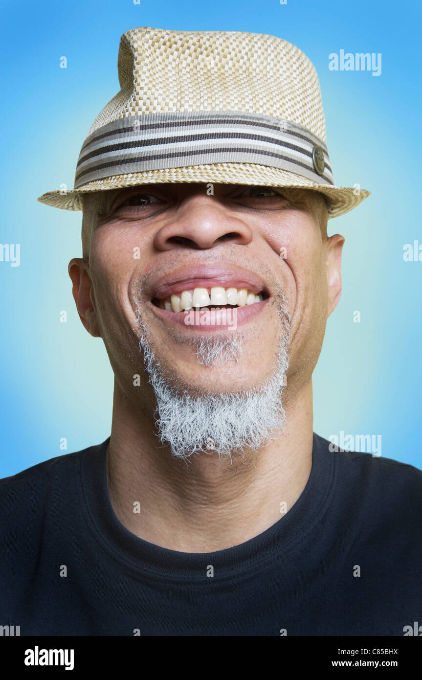 African man face 60 years old hi-res stock photography and images - Alamy