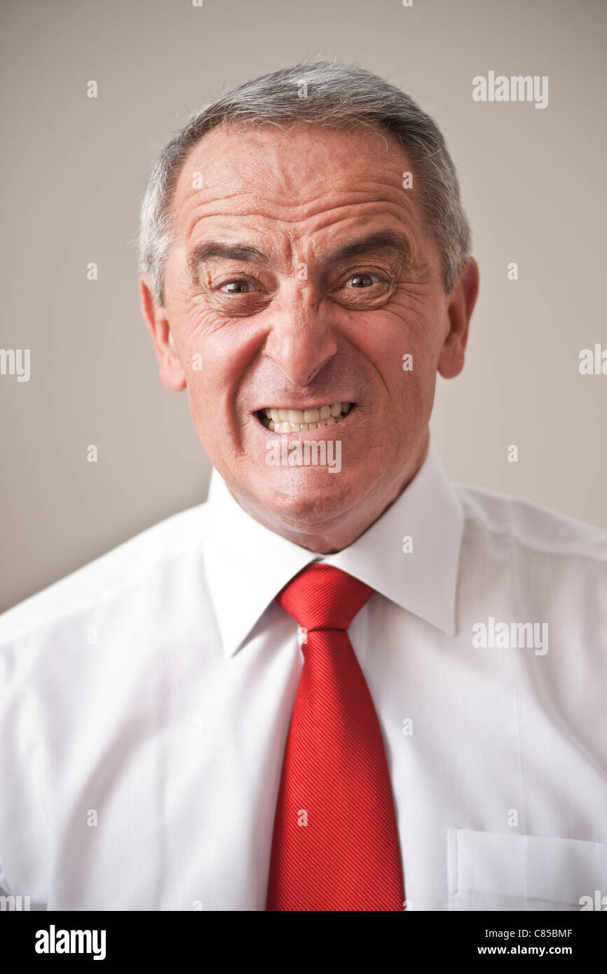 Portrait of Man Making Faces Stock Photo - Alamy