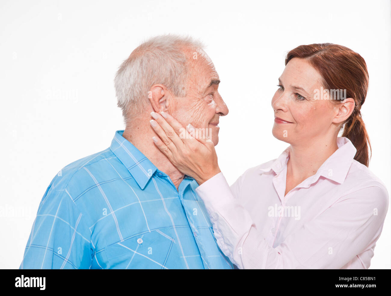 Portrait of Man and Woman Stock Photo - Alamy