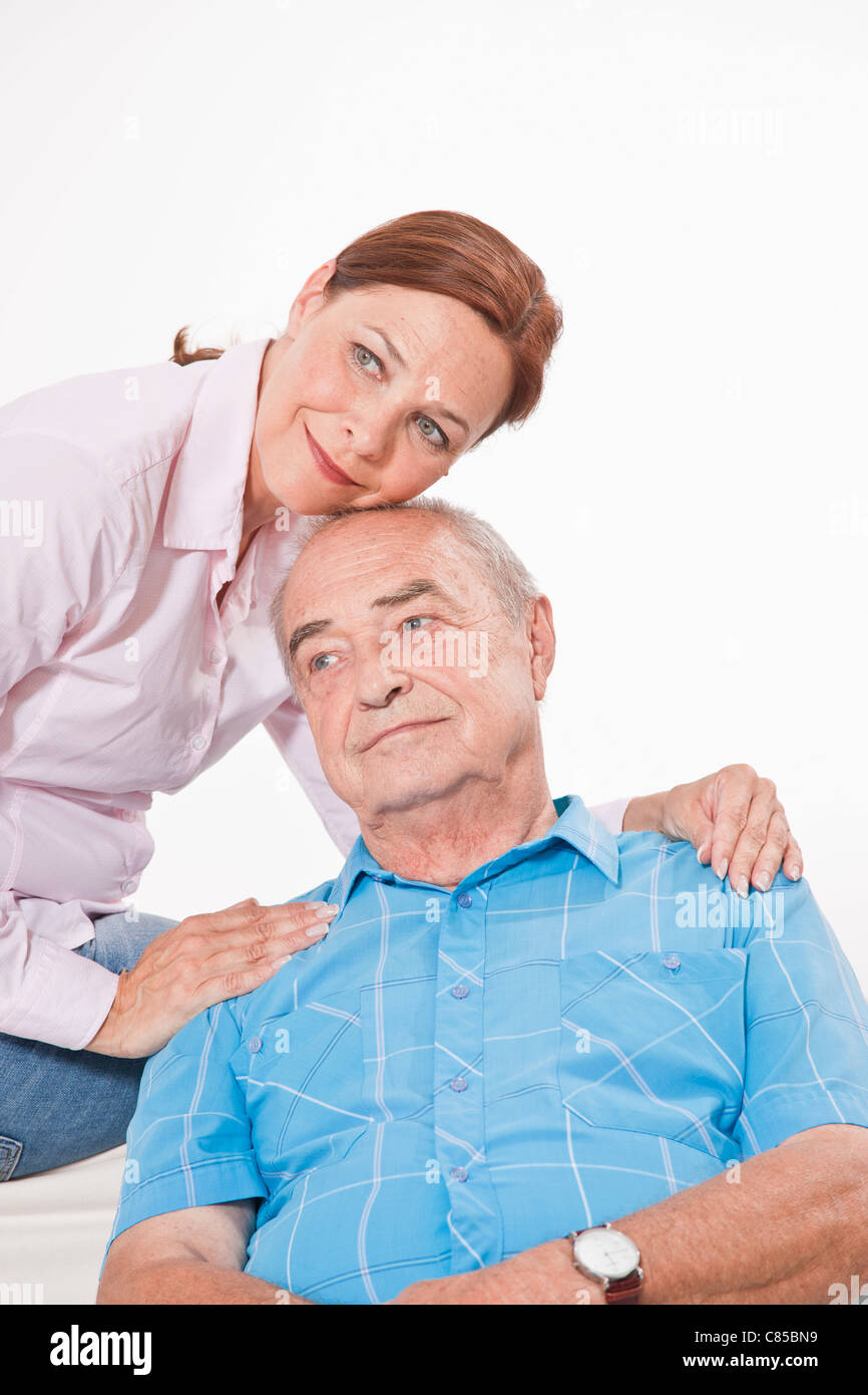 Portrait of Man and Woman Stock Photo - Alamy