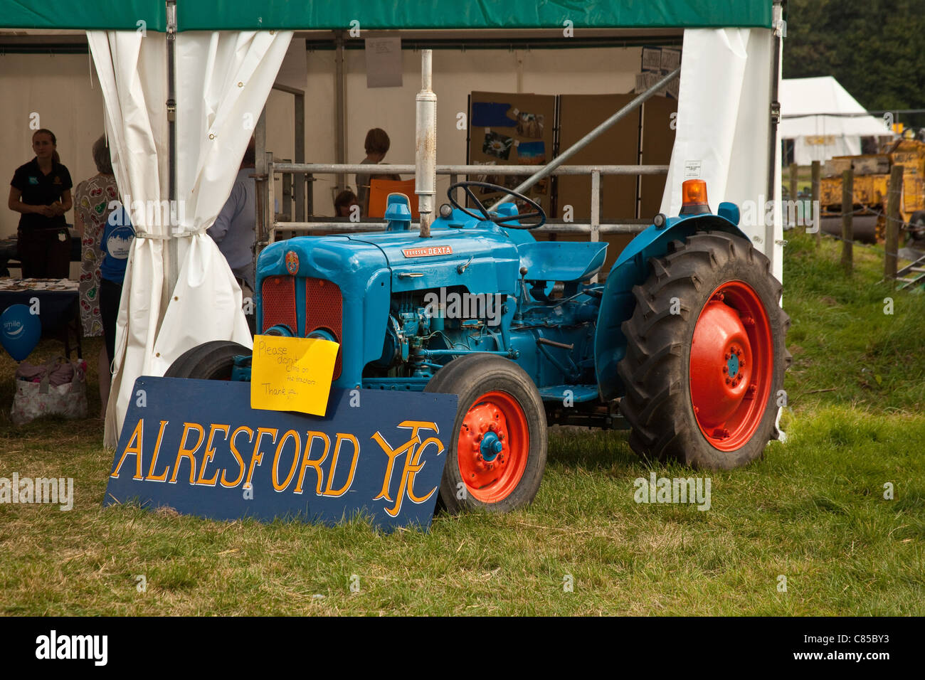 Vintage tractor on display at the Alresford Show 2011, Hampshire ...