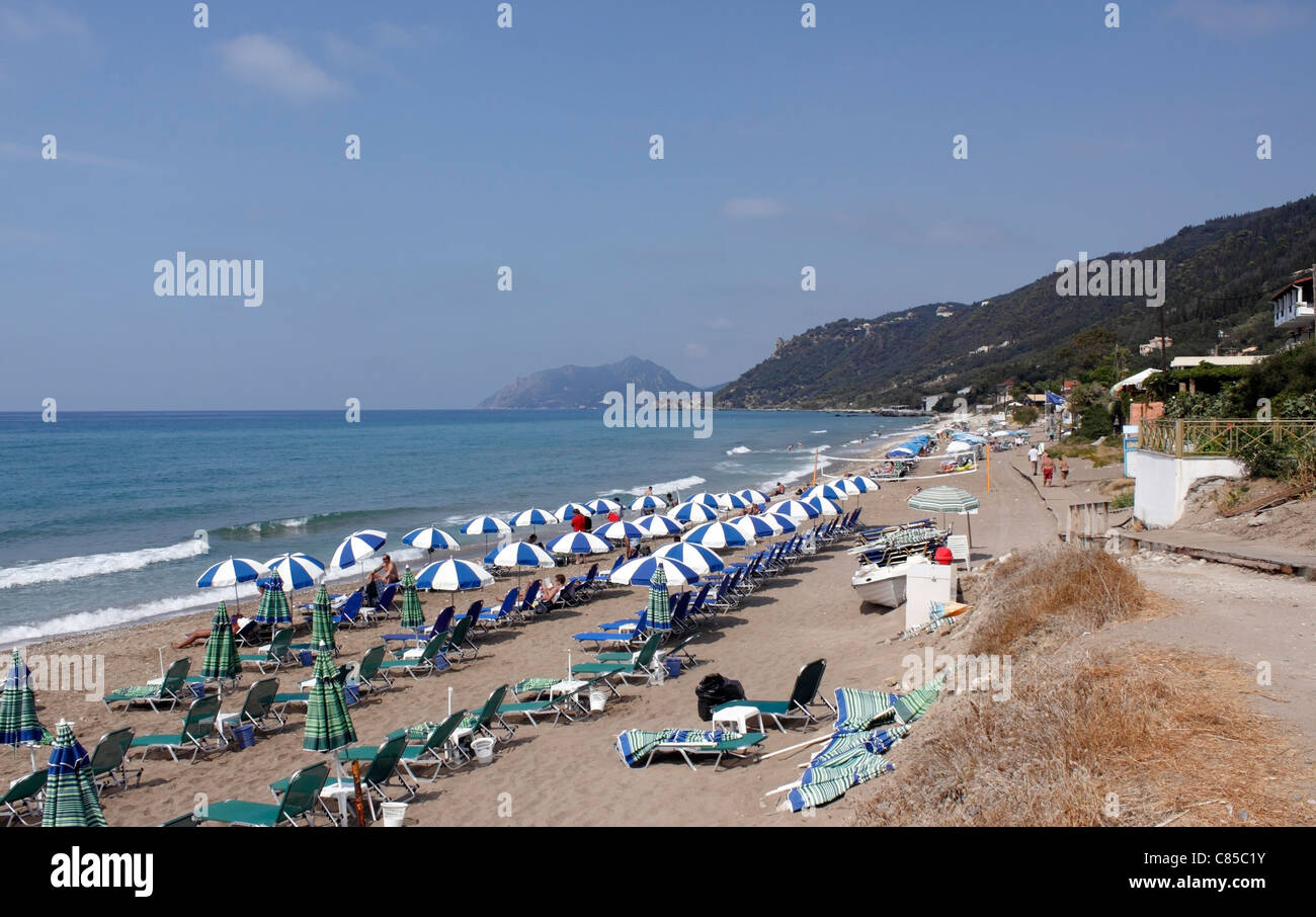 AGIOS GORDIOS BEACH. CORFU Stock Photo - Alamy
